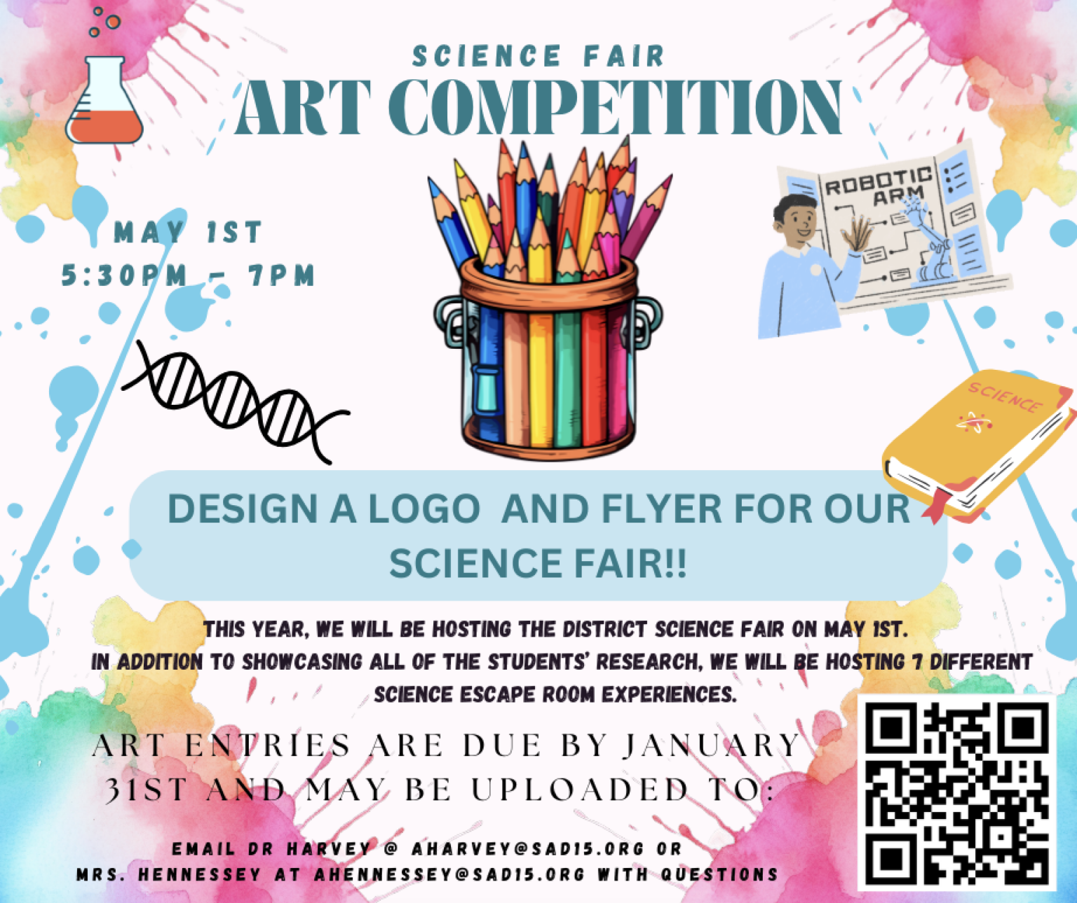 Science Fair Poster Art Competition – MSAD15